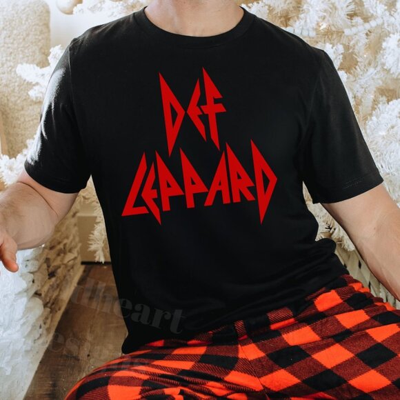 Shirts | Def Leppard Graphic Tshirt Black | Poshmark
